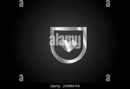 O love heart alphabet letter logo icon with pink color and line ...