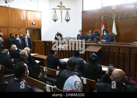Giza, Egypt. 6th Mar, 2022. Egyptian female judges are seen at the ...