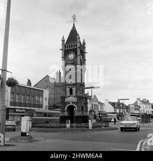 Redcar Clock Tower, Redcar, North Yorkshire. 1972 Stock Photo - Alamy