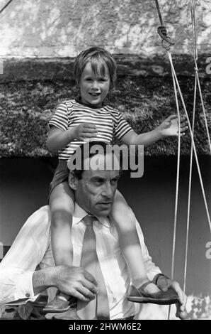 Rupert Thorpe, son of Jeremy Thorpe, and his wife attending the funeral ...
