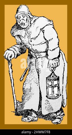 NIGHT WATCHMAN, LONDON Stock Photo - Alamy