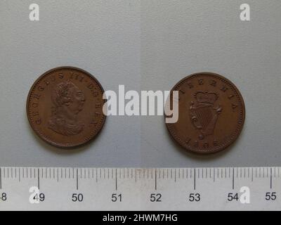 1 Farthing of George III, King of Great Britain from Birmingham. Ruler ...
