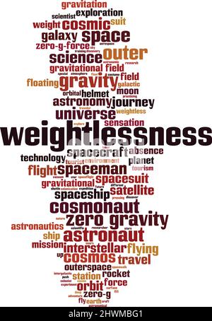 Zero gravity word cloud concept. Collage made of words about zero ...
