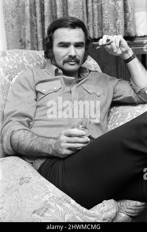 American actor Burt Reynolds at the Dorchester Hotel London. 6th July ...