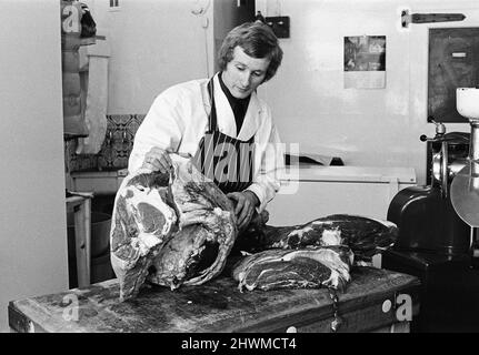 Butchers, Middlesbrough, Circa 1973 Stock Photo - Alamy