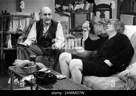 Rehearsals for a Christmas special of "Till Death Us Do Part". Pictured ...