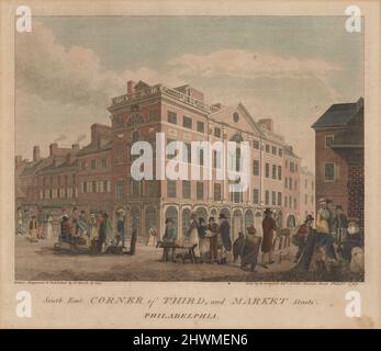 South East Corner of Third and Market Streets. Original caption: South ...