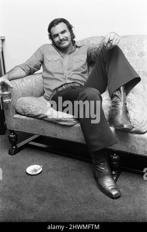 American actor Burt Reynolds at the Dorchester Hotel London. 6th July ...