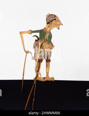 Shadow Puppet (Wayang Kulit) of Cantrik, from the set Kyai Drajat Stock ...