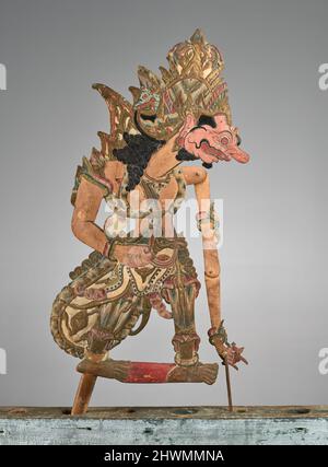 Puppet (Wayang Klitik) of Rahwana Stock Photo - Alamy