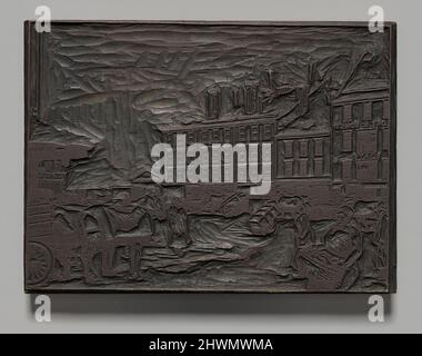 Peck Slip, New York. Artist: Rudolph Ruzicka, American, born Czech ...