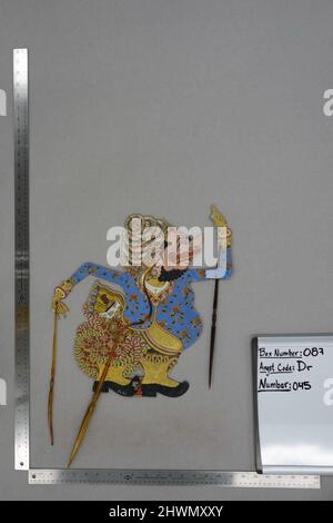 Shadow Puppet (Wayang Kulit) of Narada. Maker: Ki Enthus Susmono ...
