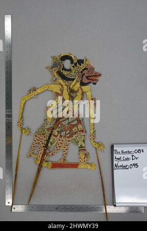 Shadow Puppet (Wayang Kulit) of Subali Muda, from the set Kyai Drajat ...