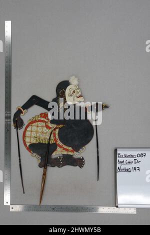 Shadow Puppet (Wayang Kulit) of Semar, from the set Kyai Nugroho. Maker ...