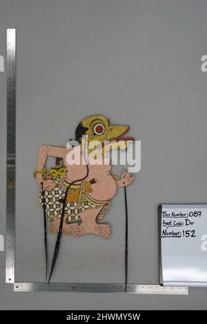 Shadow Puppet (Wayang Kulit) of Togog or Togac. Maker: Ki Enthus ...
