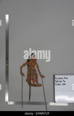 Shadow Puppet (Wayang Kulit) of Bima, from the set Kyai Drajat Stock ...