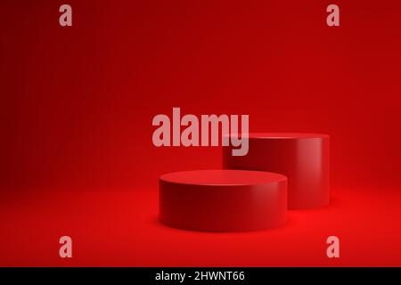 Exhibition Stand with round shape Stock Photo - Alamy
