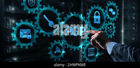 PGP. Pretty Good Privacy. Encryption and Security concept 2021 Stock ...