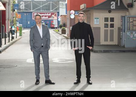 from left: actor Jens HAJEK plays the role of Benedikt Huber, actor Jo ...