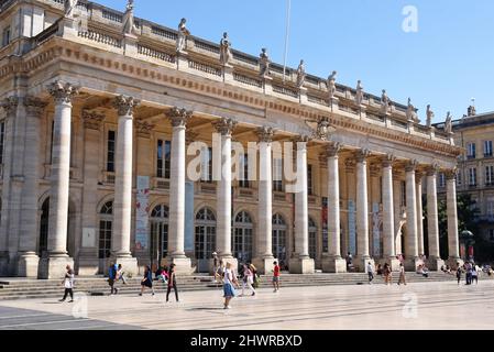 Bordeaux, France, the magnificent Grand Theatre, opera house and ...