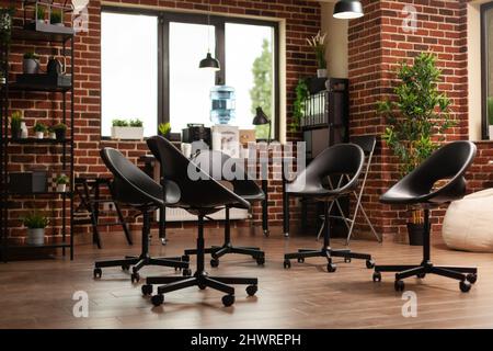 Empty chairs prepared for group therapy in psychologist's office Stock ...