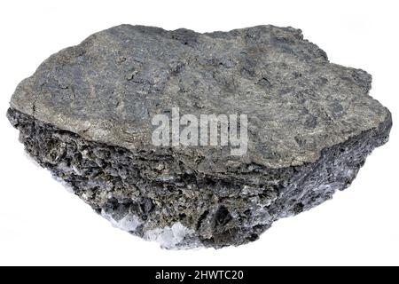 native bismuth from Schlema, Germany isolated on white background Stock ...