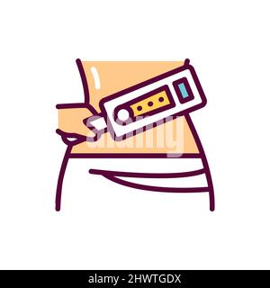 Endosphere massage line color icon. Physiotherapy, acupuncture Stock ...