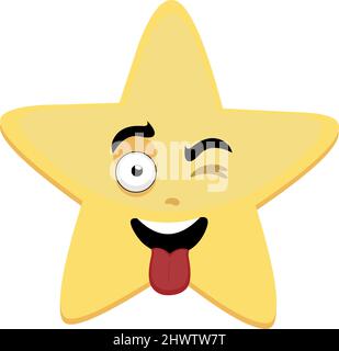Starry eye emoji vector character. Excited emoticon clip art design in ...