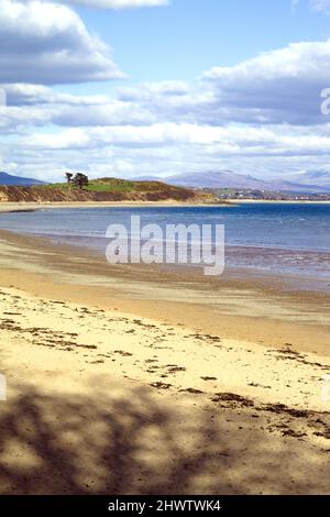 A View of Llanbedrog Beach, North Wales. Llanbedrog, Pwllheli, Wales ...