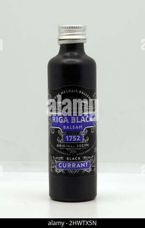 Famous latvian herbal liquor Riga Black Balsam Stock Photo - Alamy