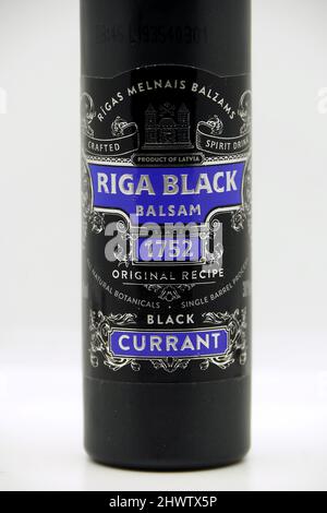 Famous latvian herbal liquor Riga Black Balsam Stock Photo - Alamy