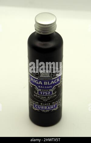 Famous latvian herbal liquor Riga Black Balsam Stock Photo - Alamy