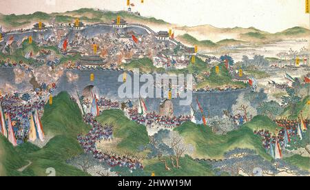 . A scene of the Taiping Rebellion, 1850-1864 . 19th century. Qingkuan ...