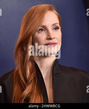 Jessica Chastain arrives at the 94th Academy Awards nominees luncheon ...