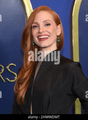 Jessica Chastain arrives at the 94th Academy Awards nominees luncheon ...