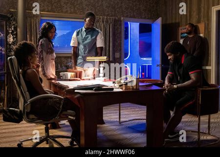 SNOWFALL, from left: Angela Lewis, Amin Joseph, Lions', (Season 5, ep ...