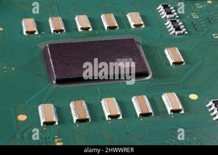 Brains of the Computer vintage CPU Close up Stock Photo - Alamy