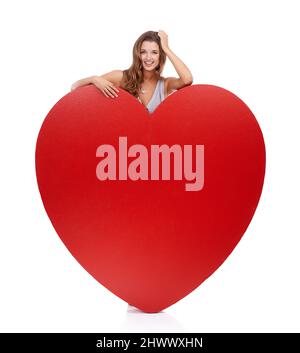 She has a lot love to give. Portrait of an attractive young woman ...