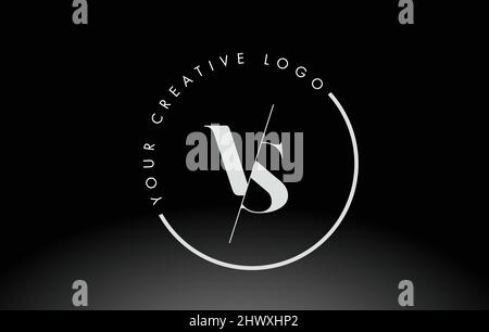 VS Letter Design with Creative Cut and Colorful Rainbow Texture. VS ...