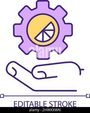 Designers work presentation concept icon. Project familiarization, work ...