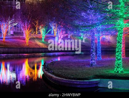Vitruvian Park Addison Lights Stock Photo - Alamy
