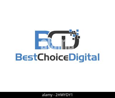 BCD letter logo design for technology company. BCD logo design black ...