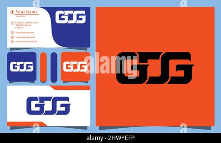 Abstract Letter GDG, GD, DG logo design template. Initial letter GDG ...