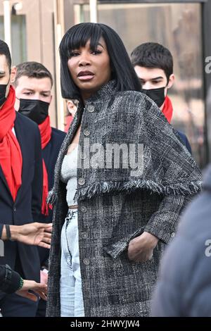 Venus Williams attending the Chanel show during PFW Womenswear Fall ...