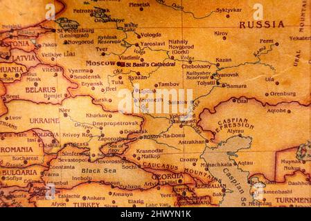 Vintage Political map of central Europe. mid 1930s . with borders of ...