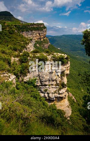 Highland landscape at Tavertet municipality, Catalonia, Spain Stock ...