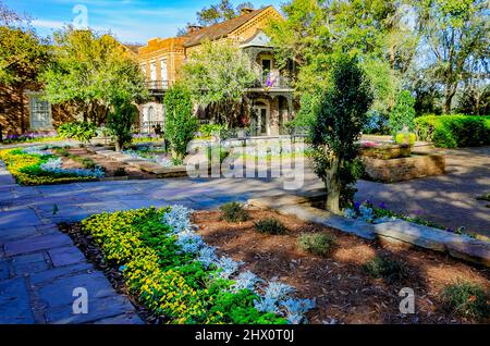 A courtyard garden is pictured outside the Bellingrath Home at ...