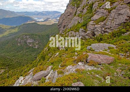 View from the slopes of Mt Murchison Stock Photo - Alamy
