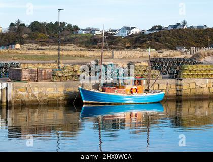 7 March 2023. Hopeman, Moray, Scotland. This is a scene from within the ...
