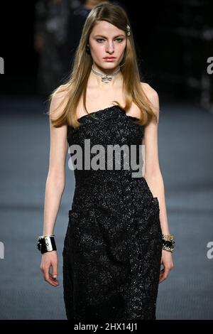 Model Felice Nova Noordhoff walks on the runway during the Max Mara ...